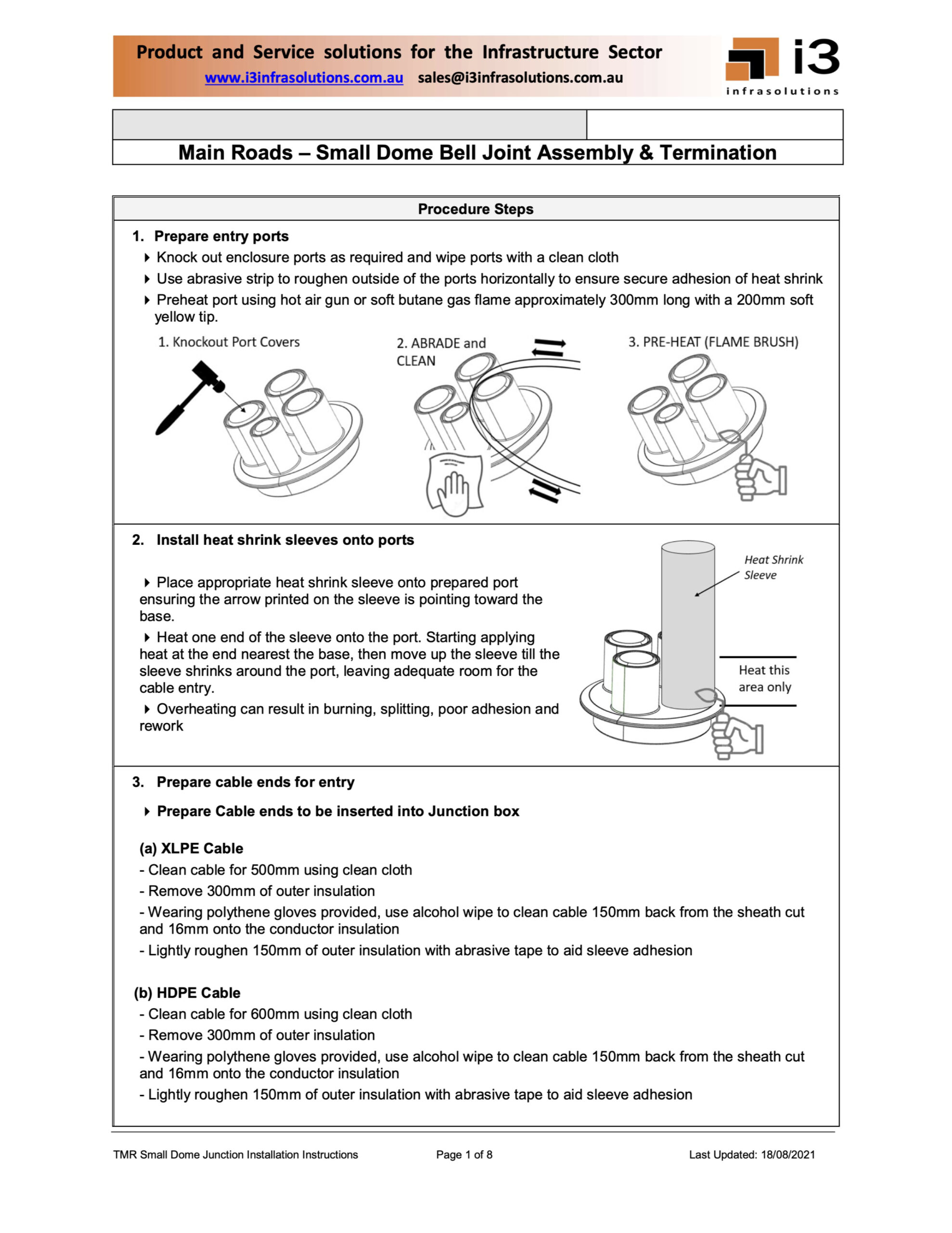 Instructions - i3 infrasolutions